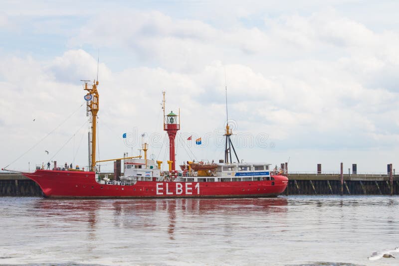 Elbe 1 fire ship editorial image. Image of site, ship - 100064390