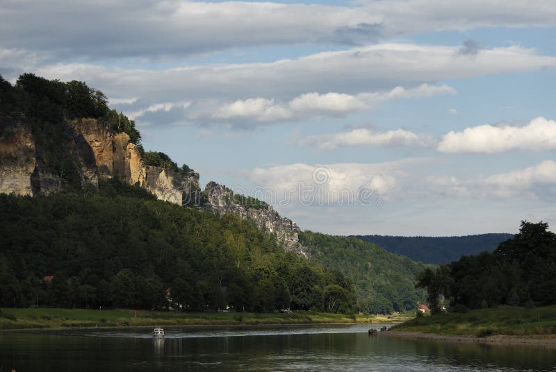 Elbe Valley near Dresden stock image. Image of stone, reserve - 359761