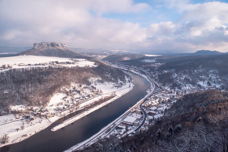 Elbe Valley near Dresden stock image. Image of stone, reserve - 359761