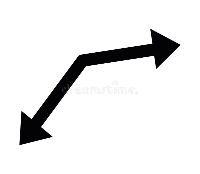 Elbow Arrow Angled stock illustration. Illustration of graphic - 367700970