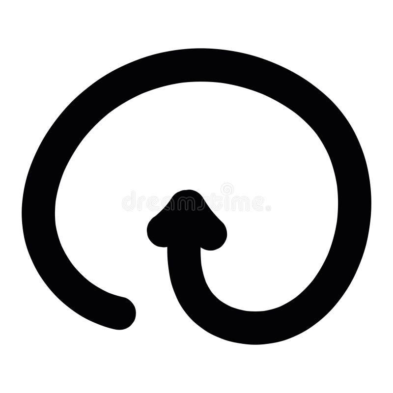Elbow Arrow Circular Loop stock illustration. Illustration of movement ...