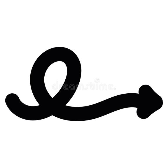 Elbow Arrow Loop stock illustration. Illustration of guide - 367702078