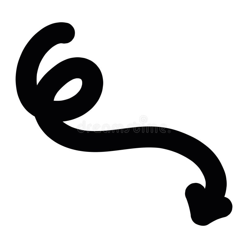 Elbow Arrow Looped stock illustration. Illustration of guide - 367702171