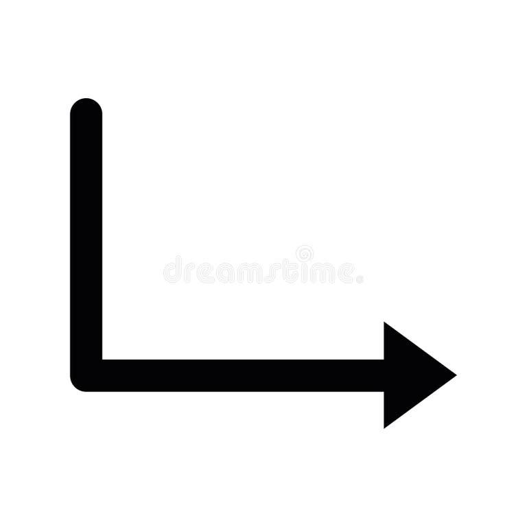 Elbow Arrow Right Angle stock illustration. Illustration of angle ...