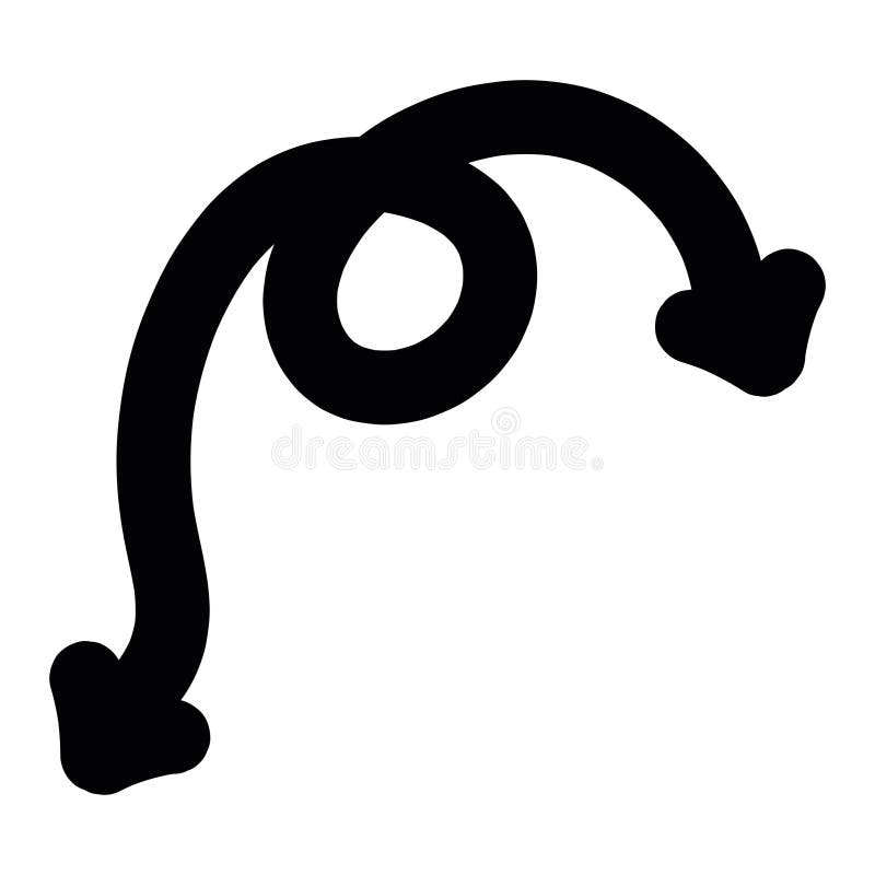 Elbow Arrow Spiral stock vector. Illustration of design - 367702312