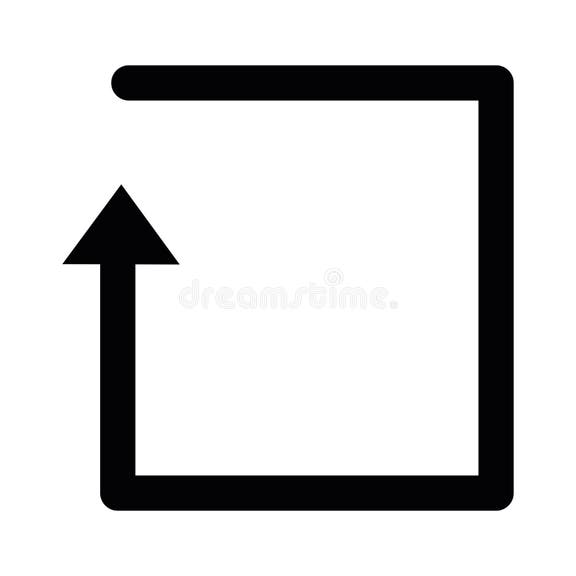 Elbow Arrow Square Path stock illustration. Illustration of guide ...