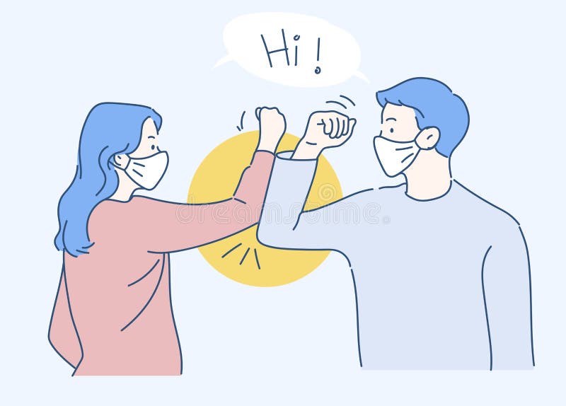 Elbow Greeting Stock Illustrations – 290 Elbow Greeting Stock ...