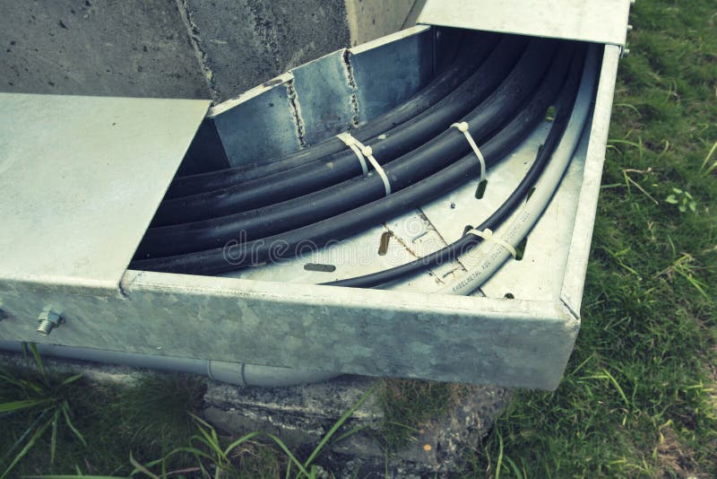 Elbow Cable Trunking stock photo. Image of electrical - 56744692