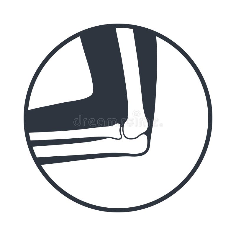Elbow joint icon stock vector. Illustration of bone - 189233540