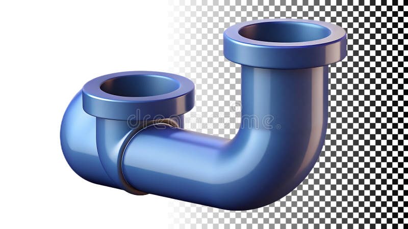Blue Pipe Elbow Fitting Joint, Plumbing Connection Hardware Part Png ...