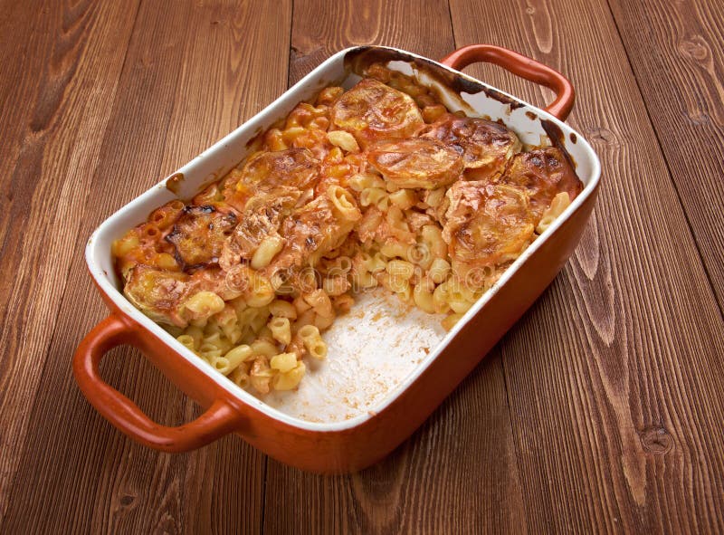 Elbow Macaroni Bake with Zucchini Stock Photo - Image of cook, macro ...