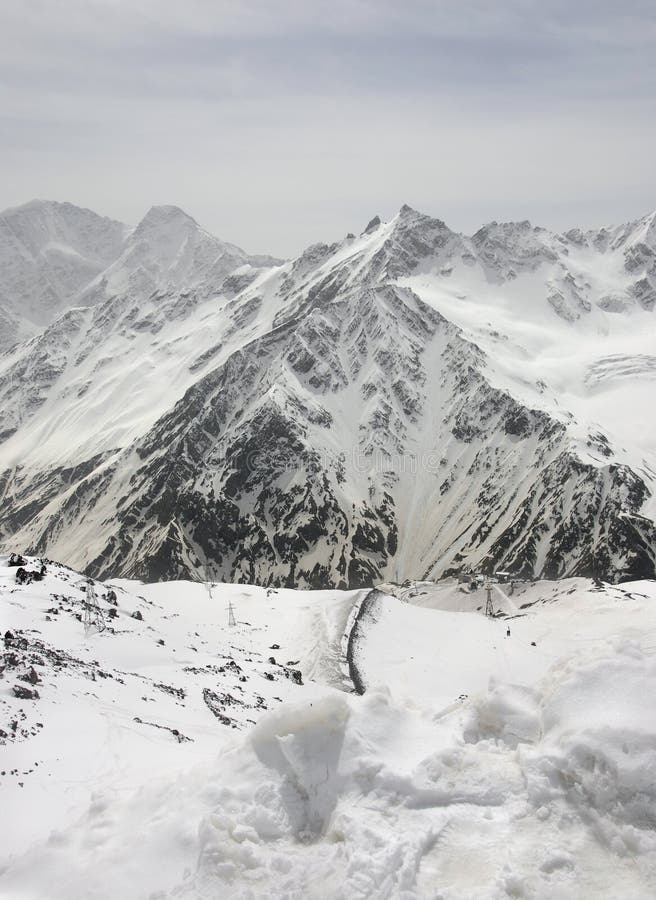 Elbrus stock photo. Image of crest, snow, ridge, capped - 11024388