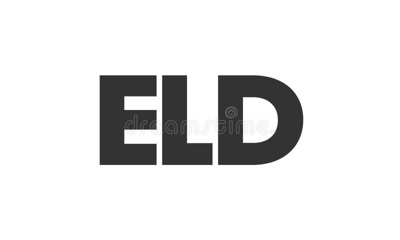 ELD Logo Design Template with Strong and Modern Bold Text. Initial ...