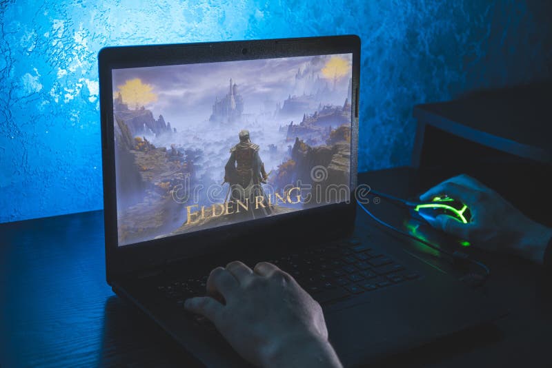 Elden Ring Video Game. Point of View Video Gaming on PC Editorial Photo ...