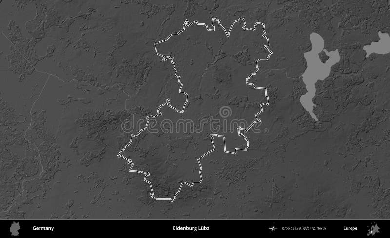 Eldenburg Lubz Outlined, Germany. Grayscale Stock Illustration ...
