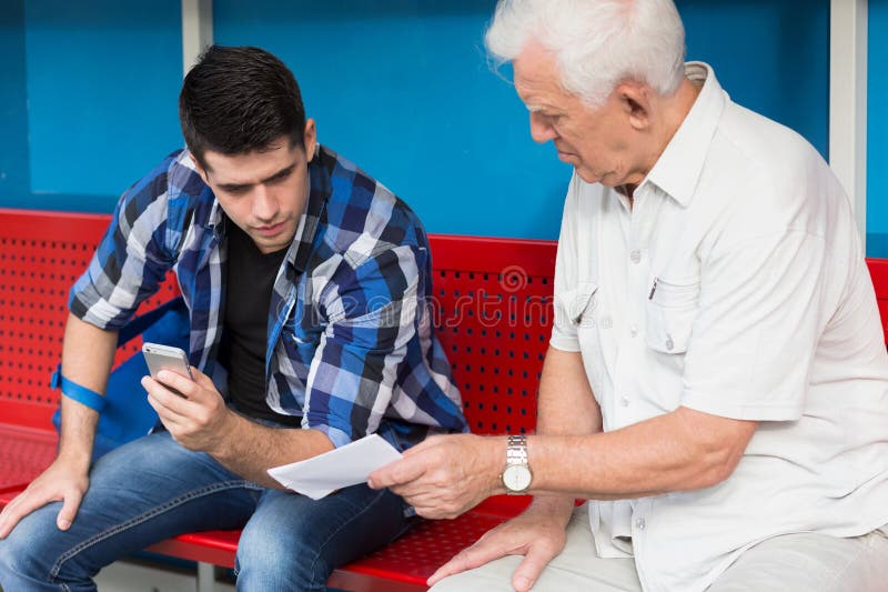 Elder man needing help stock image. Image of travel, support - 60515375