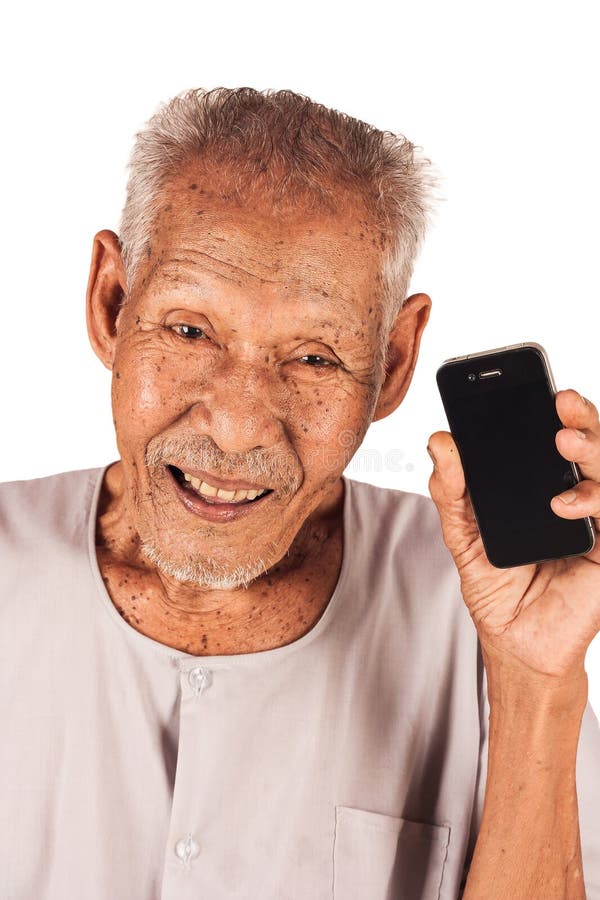 407 Old Man Use Telephone Stock Photos - Free & Royalty-Free Stock ...