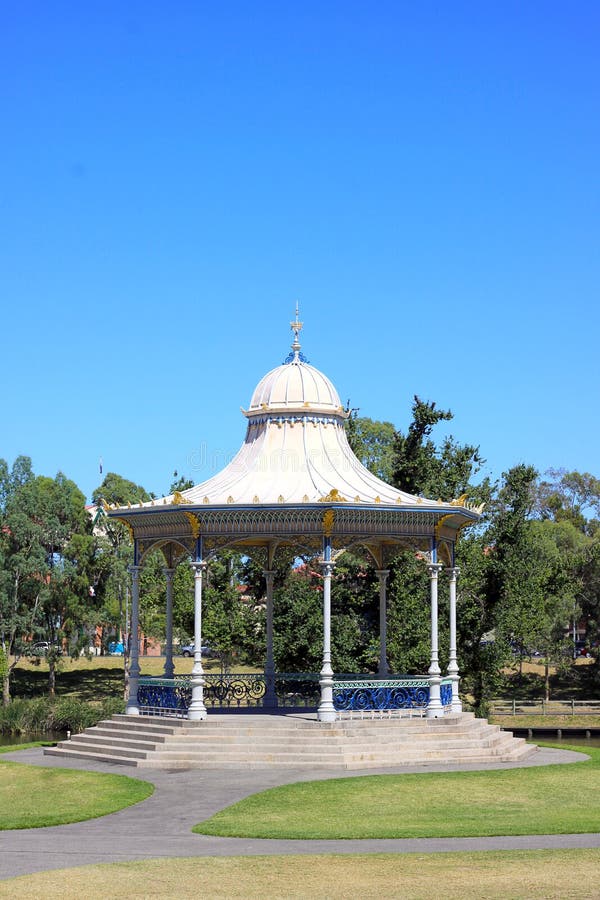 Elder Park Rotunda, Adelaide, Australia. Stock Photo - Image of eaves ...
