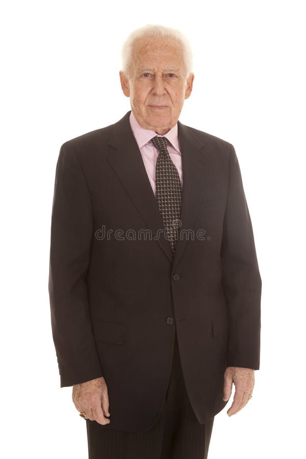 Elderly Business Man Standing Stock Photo - Image of aged, manager ...