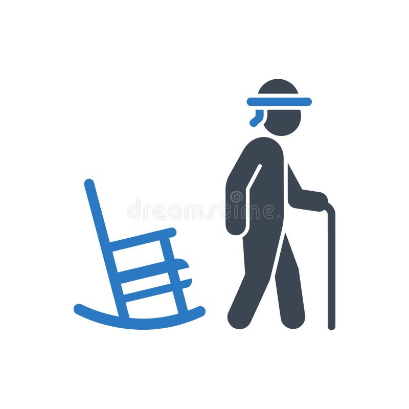 Elderly Care Icon stock vector. Illustration of assistance - 361691046