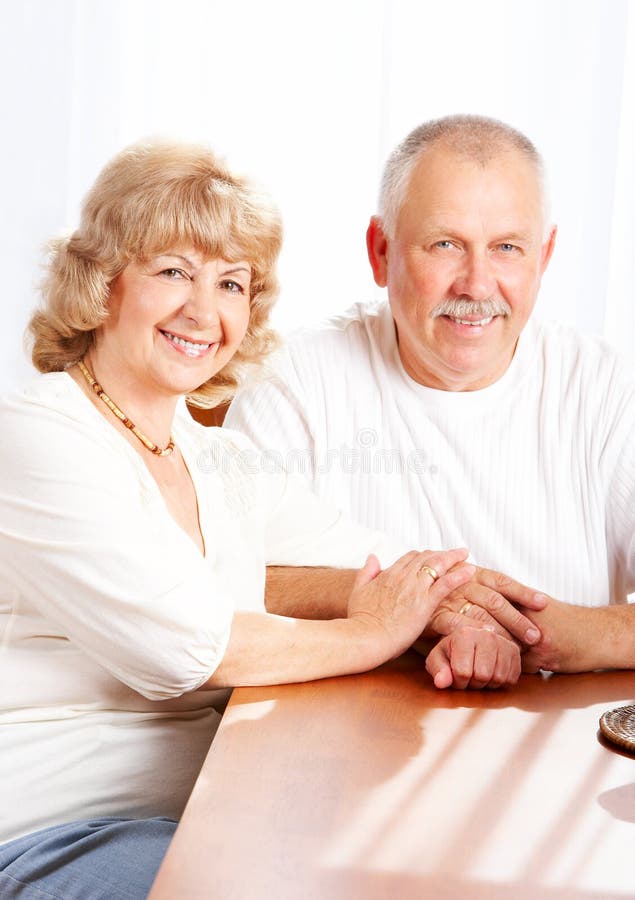 Handsome elderly couple stock image. Image of glasses - 3772807