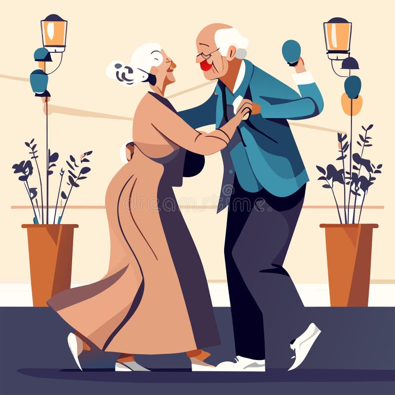 Dancing Elderly Lady Stock Illustrations 246 Dancing Elderly Lady