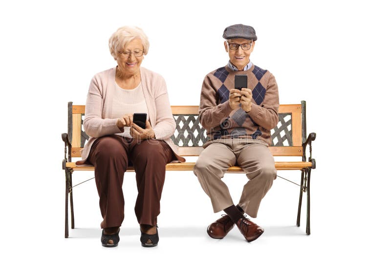 Elderly People Use Mobile Phones Stock Photos - Free & Royalty-Free ...