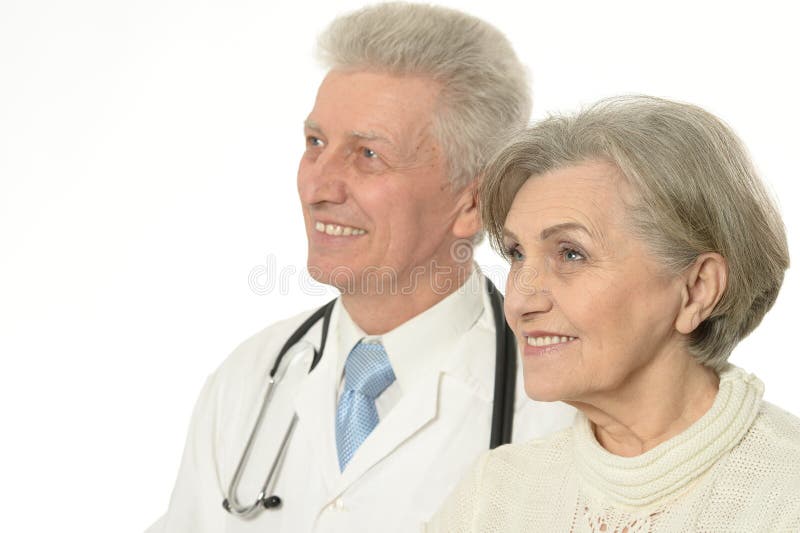 Elderly Doctor with a Patient Stock Image - Image of friendly, people ...