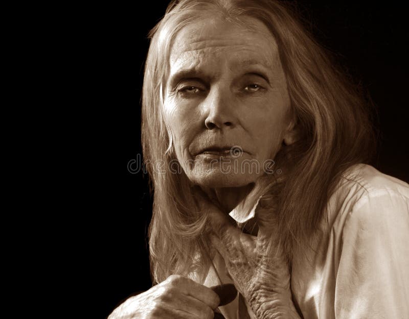 Elderly Glamour Model stock photo. Image of beautiful - 4448612