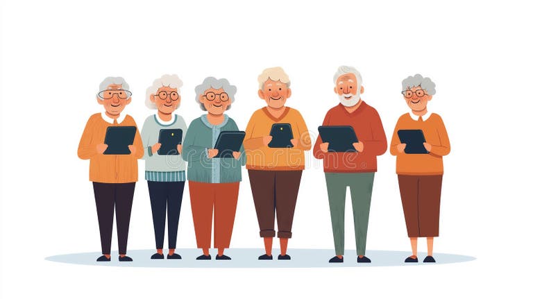 Elderly Group Using Smartphones, Bridging the Digital Generation Gap ...