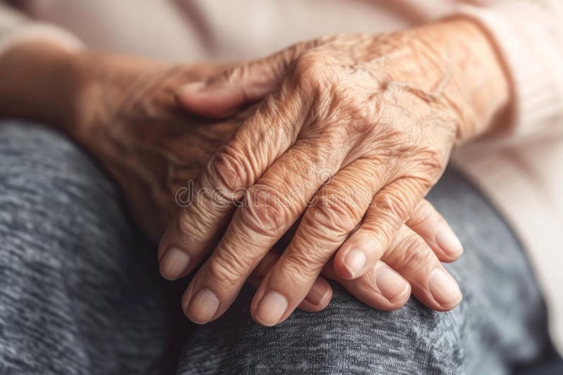 Elderly hands close up stock image. Image of help, bond - 312140171