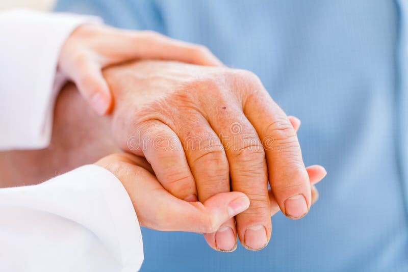 Elderly hands stock image. Image of caretaker, geriatric - 35193993