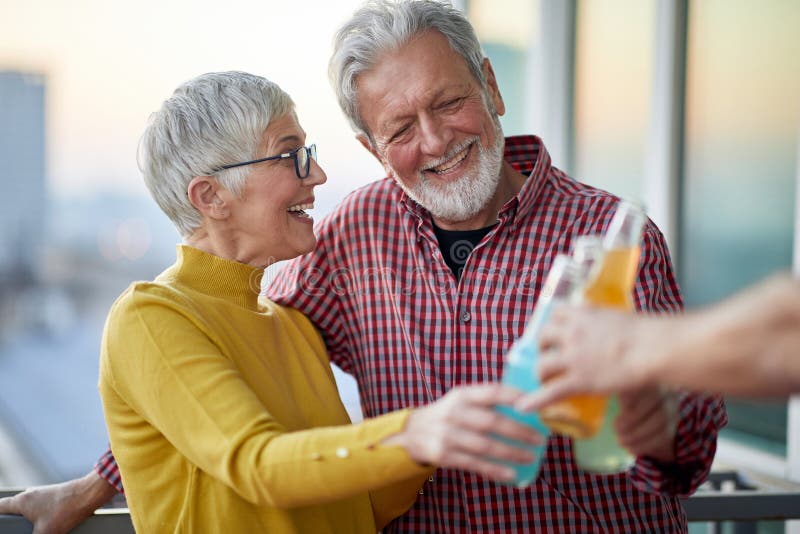 Elderly Man With A Drink Stock Image Image Of Retirement 27909607