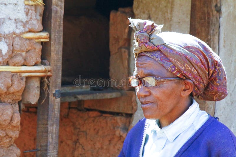 Elderly Malagasy Woman Portrait Stock Photo - Image of process, elderly ...