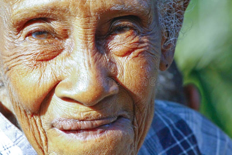 Elderly Malagasy Woman Portrait Stock Image - Image of face, relaxation ...
