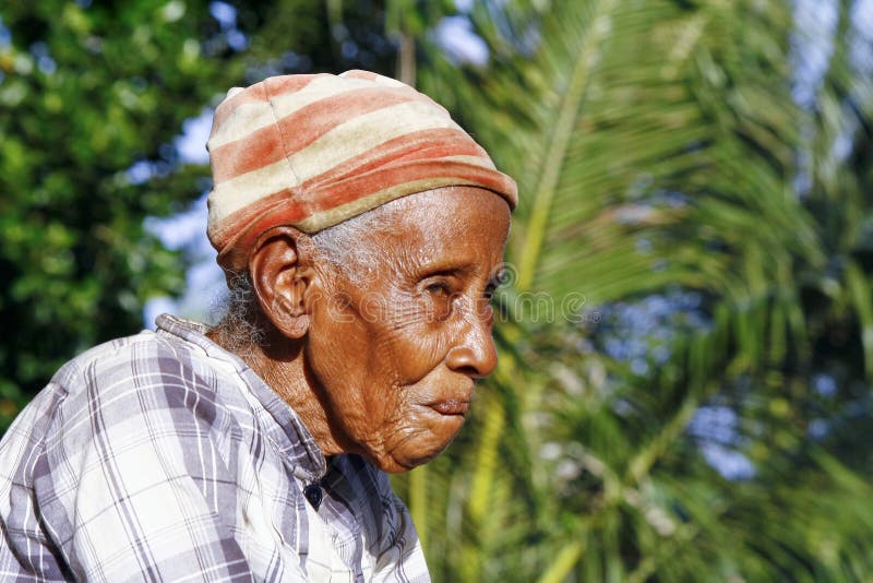 Elderly Malagasy Woman Portrait Stock Photo - Image of culture, healthy ...