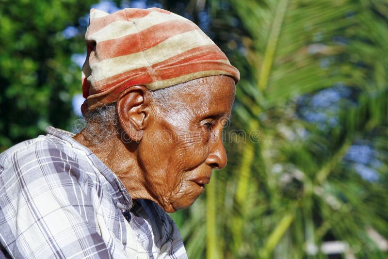 Elderly Malagasy Woman Portrait Stock Photo - Image of culture, healthy ...
