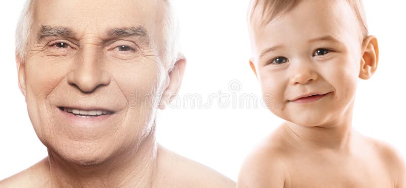 Elderly Man and Baby Boy. Concept of Rebirth and Cycle of Life Stock ... Elderly Man and Baby Boy. Concept of Rebirth and Cycle of Life Stock ...