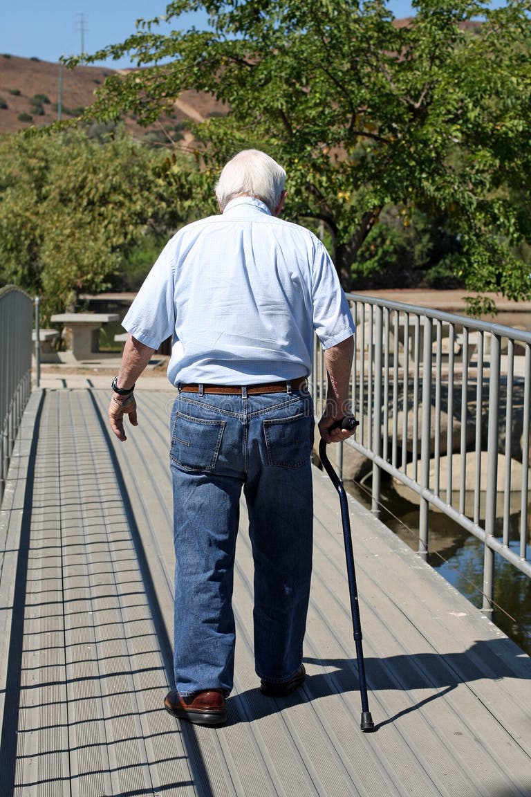 227 Old Man Using Walking Cane Stock Photos - Free & Royalty-Free Stock ...