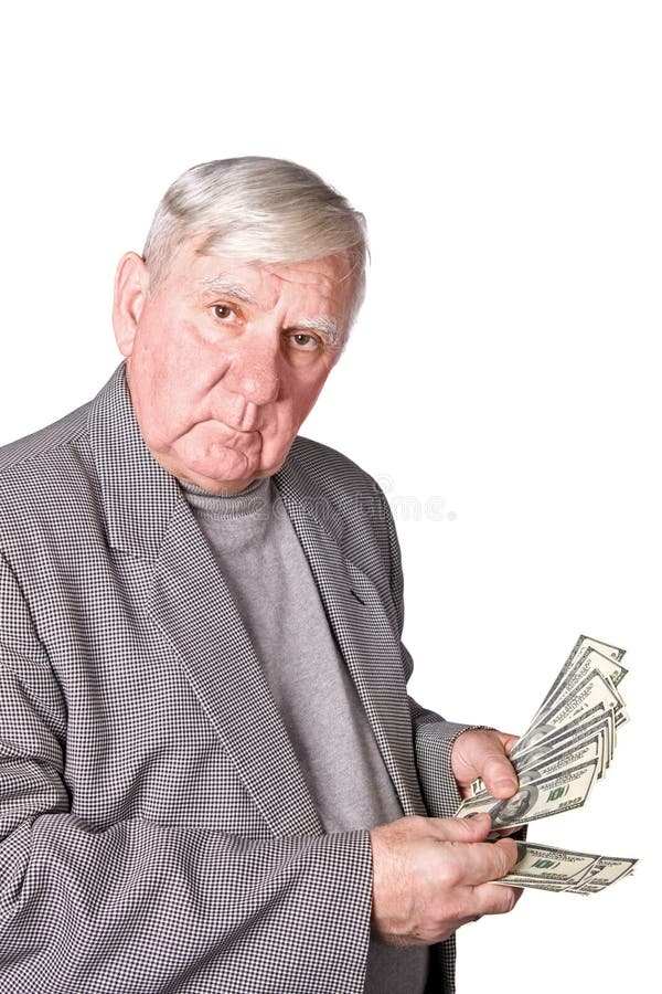 Greedy old man stock image. Image of glut, afraid, greed - 37985091
