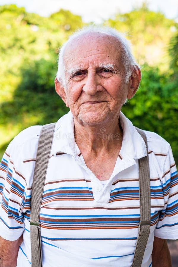 Elderly man stock photo. Image of outside, residential - 35058342
