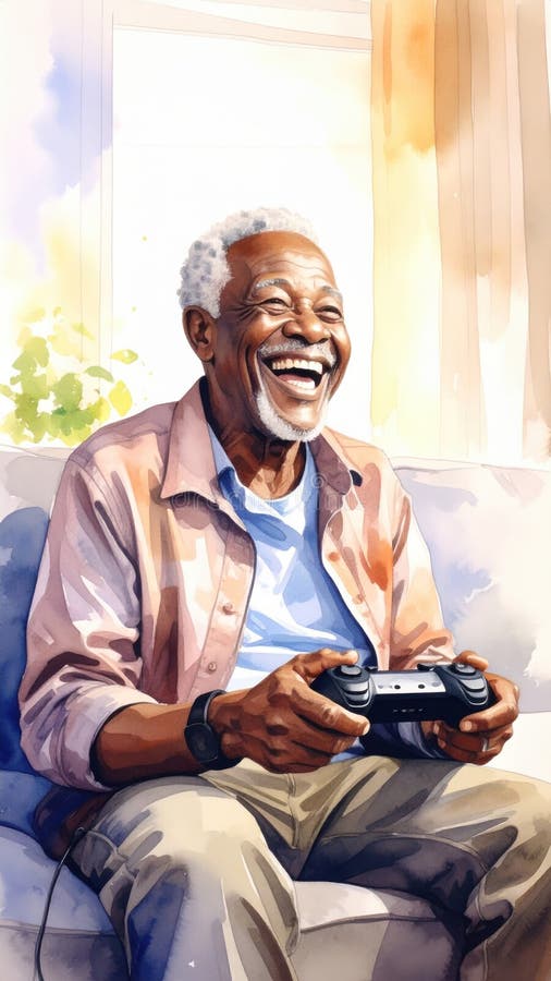 Embracing Joy and Connection through Gaming Stock Image - Image of ...