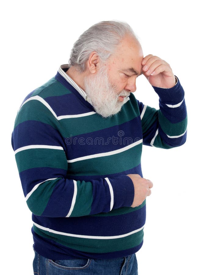 Elderly Man with a Gesture of Having Forgotten Something Stock Image ...