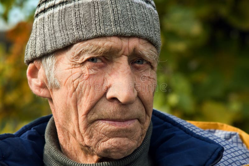 Elderly the man stock image. Image of expression, autumn - 66853549