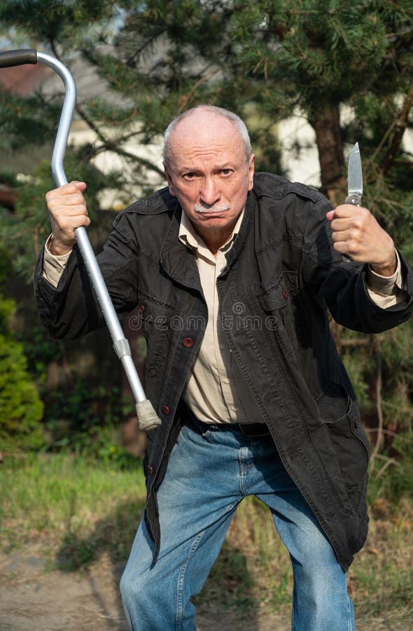 Old Man Shaking Cane Free Elderly Man Walking Image | Download At