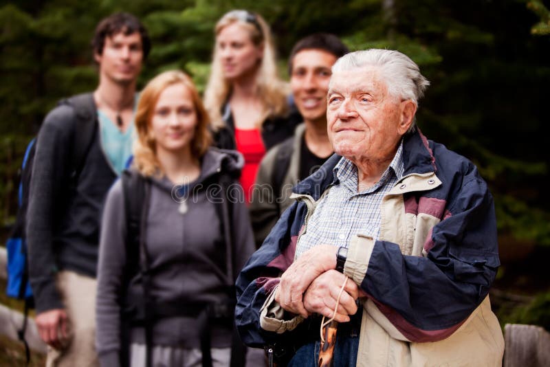 Elderly Man Tour Guide stock photo. Image of healthy - 15669240