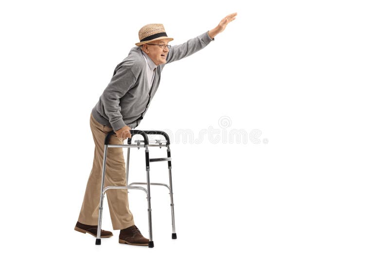 215 Old Man Walker Isolated Stock Photos - Free & Royalty-Free Stock ...