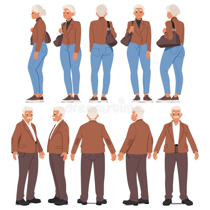 Person Characters Front Back Stock Illustrations – 529 Person ...