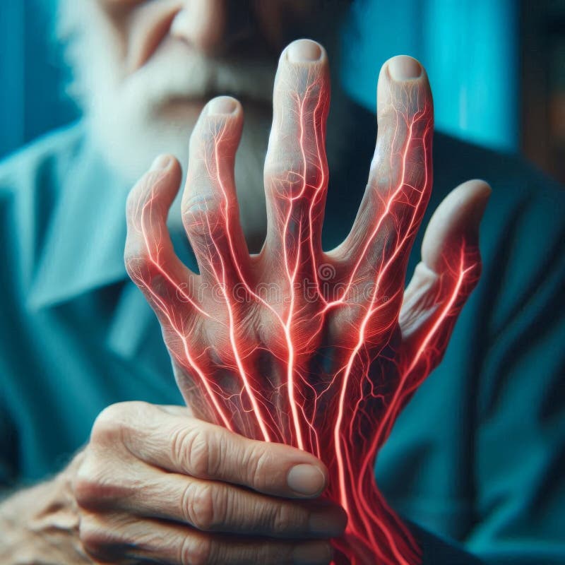 Elderly Patientâ€™s Hand Displaying Symptoms of Peripheral Neuropathy ...