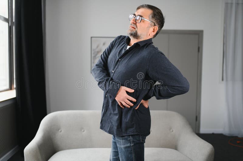 Elderly People with Lower Back Pain Stock Photo - Image of massage ...
